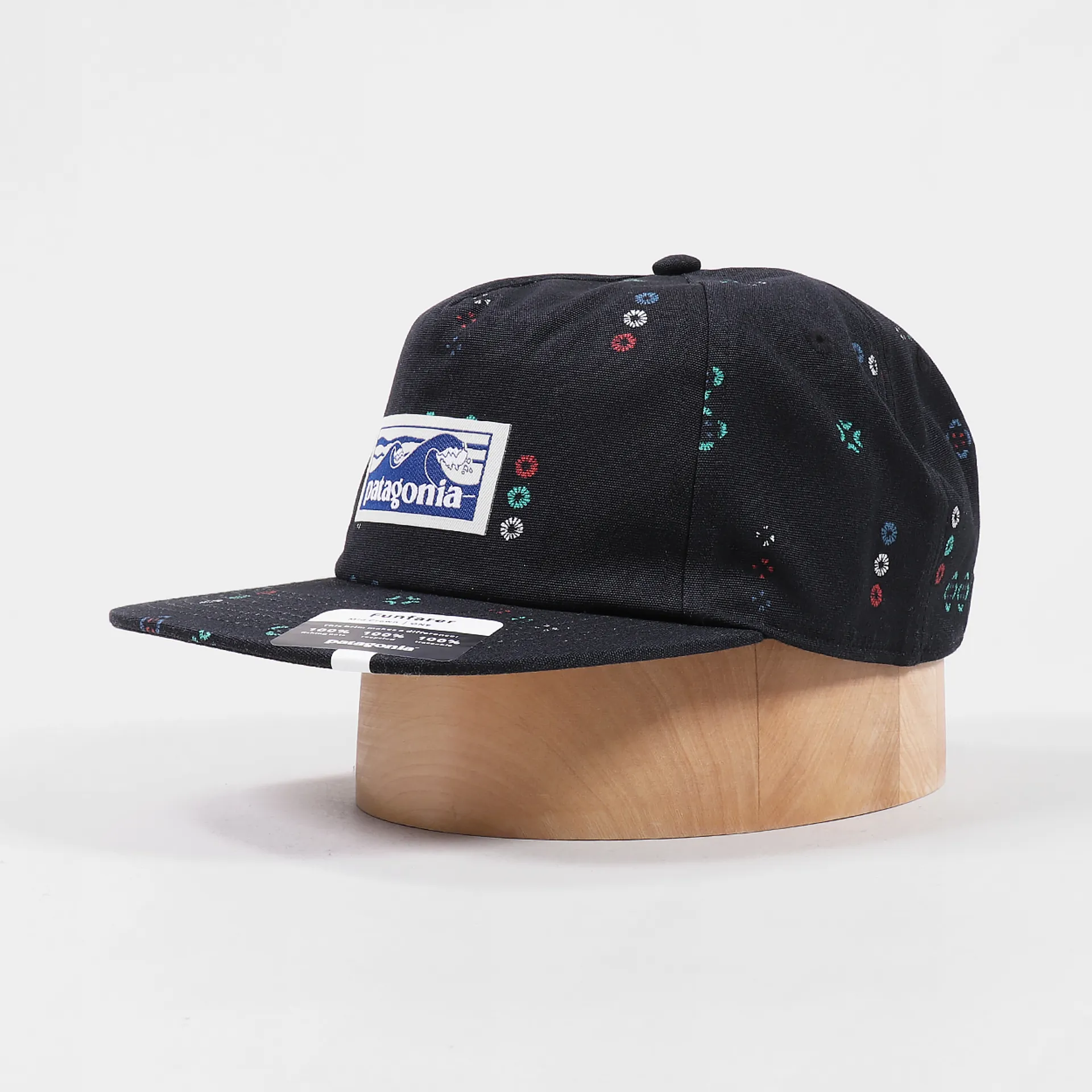 Patagonia Boardshort Label Funfarer Cap Micro Mixture Ink Black