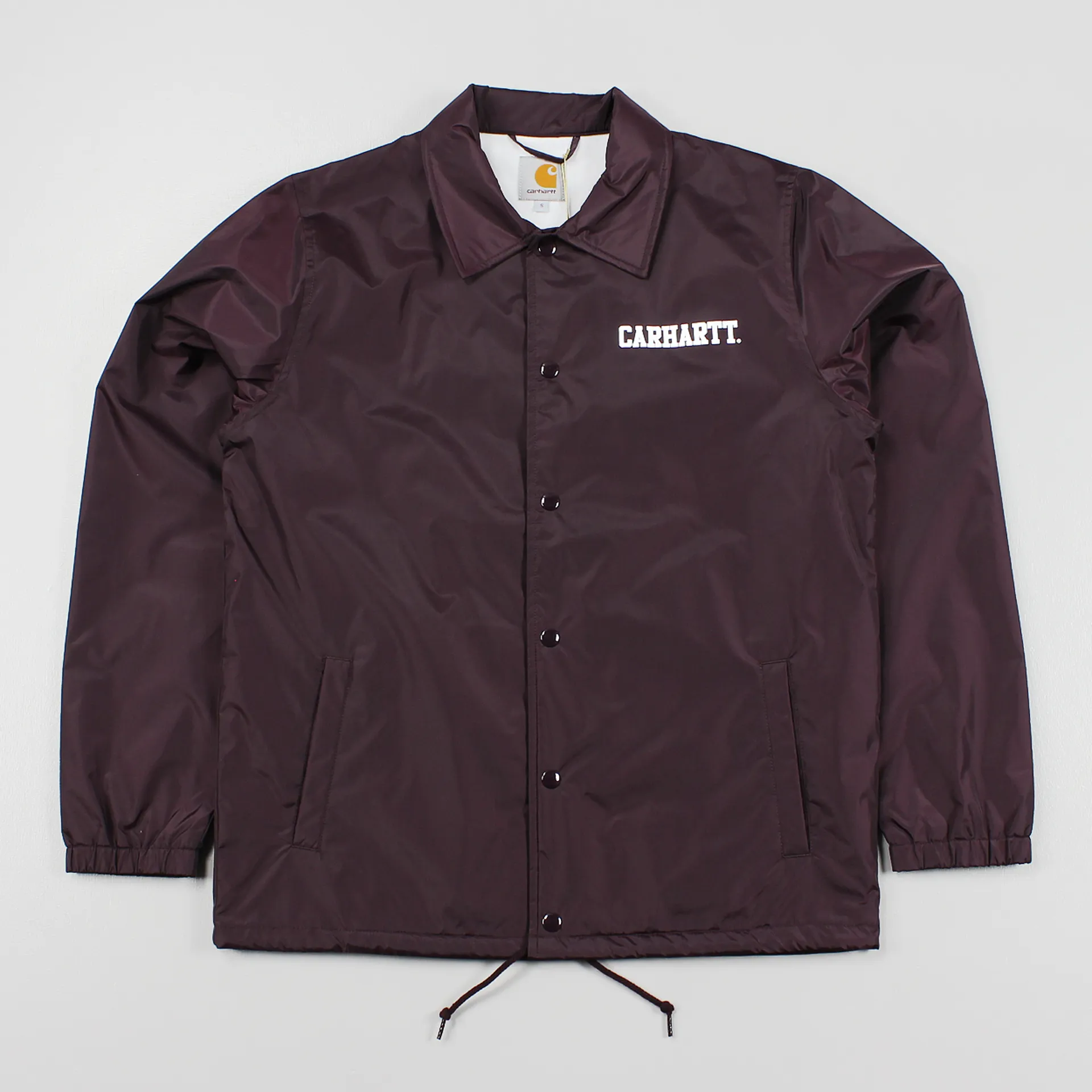 Carhartt Mens Fashion Buttoned College Coach Jacket Damson