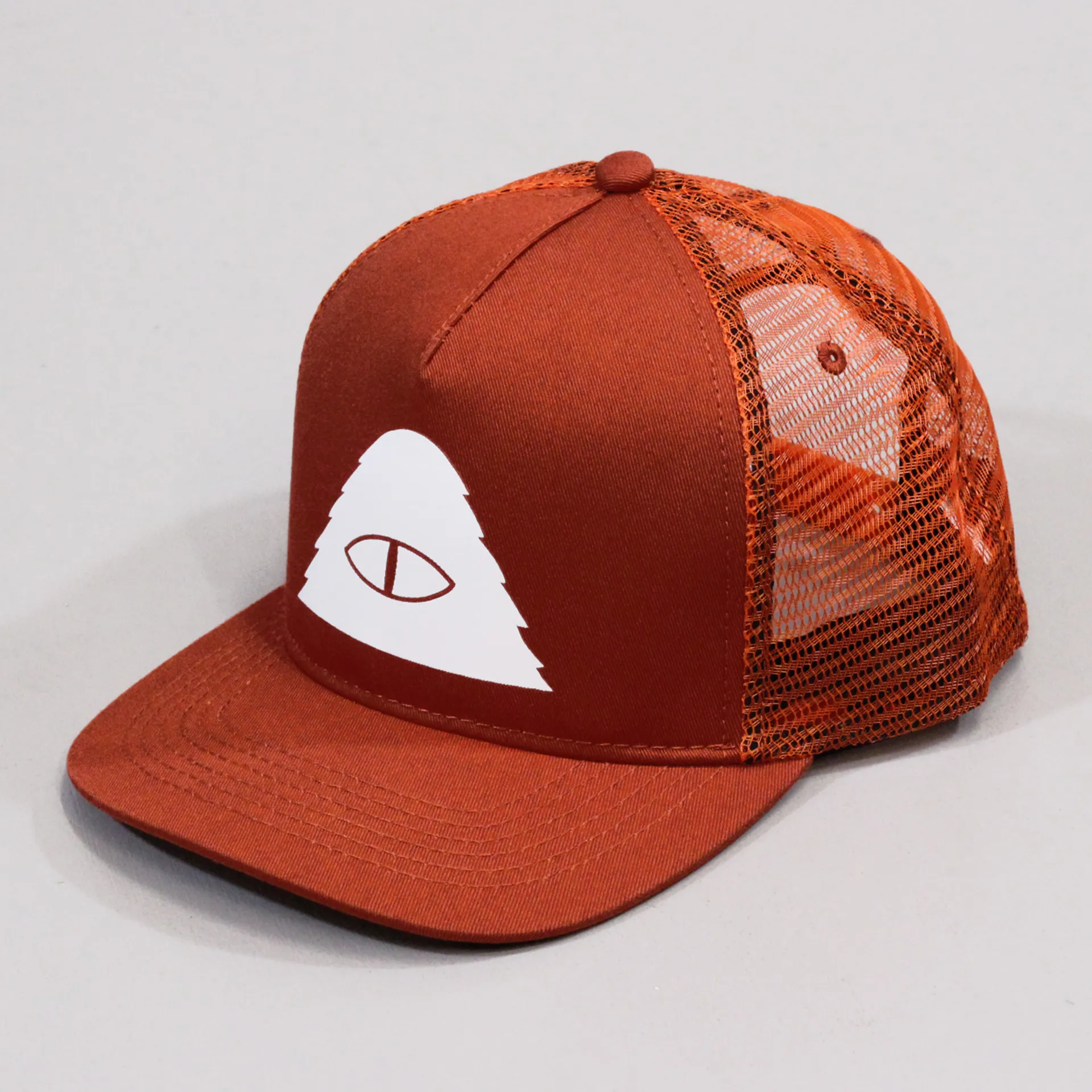 Poler Camp Vibes Mens Trucker Hat Cap Orange