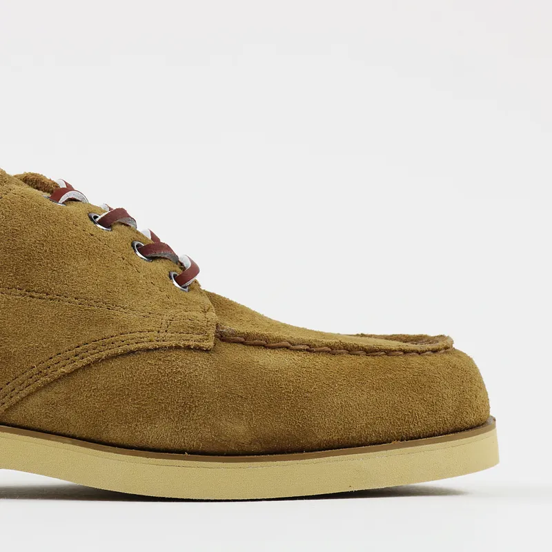 Sebago Campsides Mens Fairheaven Suede Moc Shoes Cuoio Brown Red