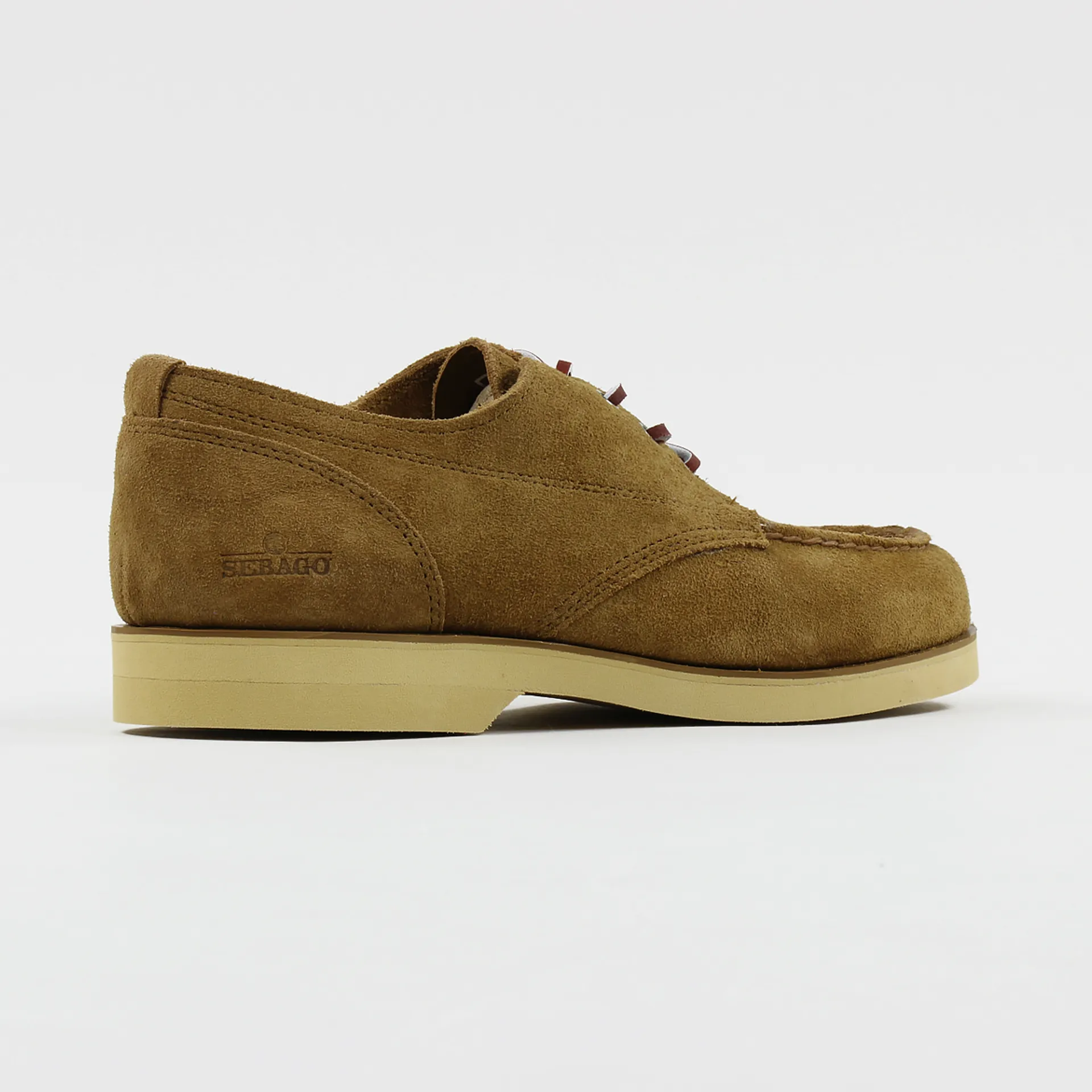 Sebago Campsides Mens Fairheaven Suede Moc Shoes Cuoio Brown Red