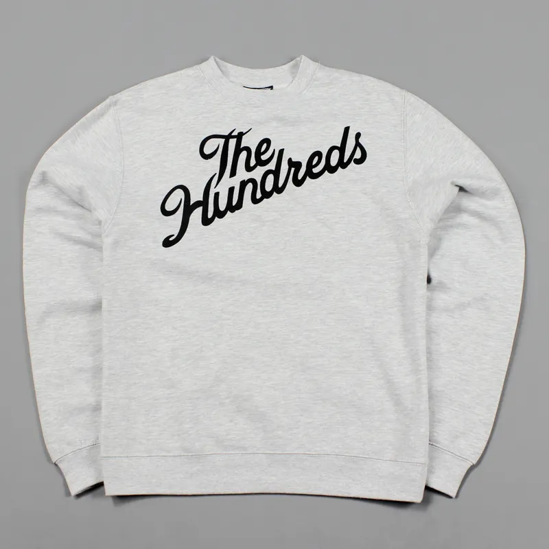 The Hundreds crew neck forever slant sweater jumper heather