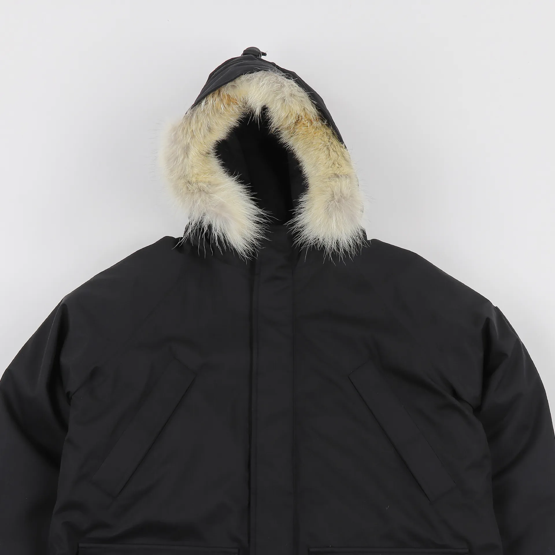 Nobis Mens Premium Canadian Heritage Down Parka Jacket Black