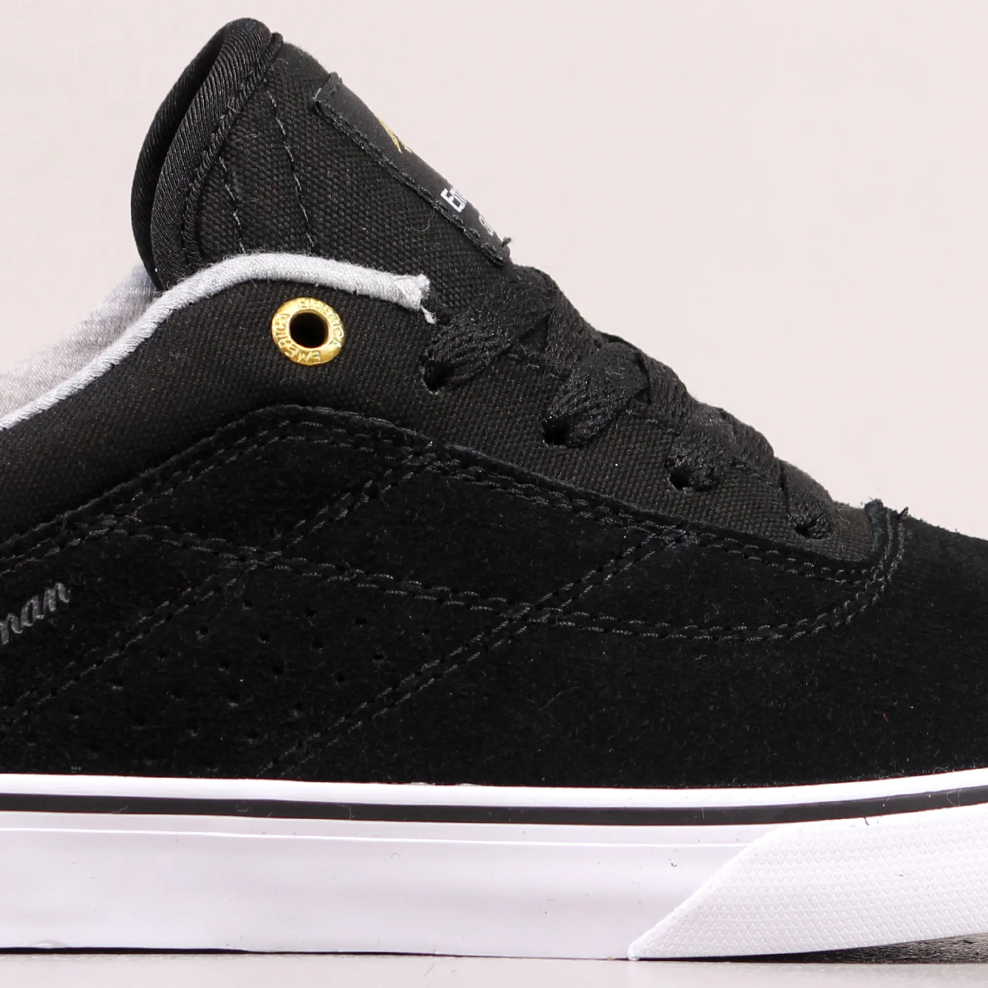 Emerica Mens Skateboarding Herman G6 Vulc Shoes Black White