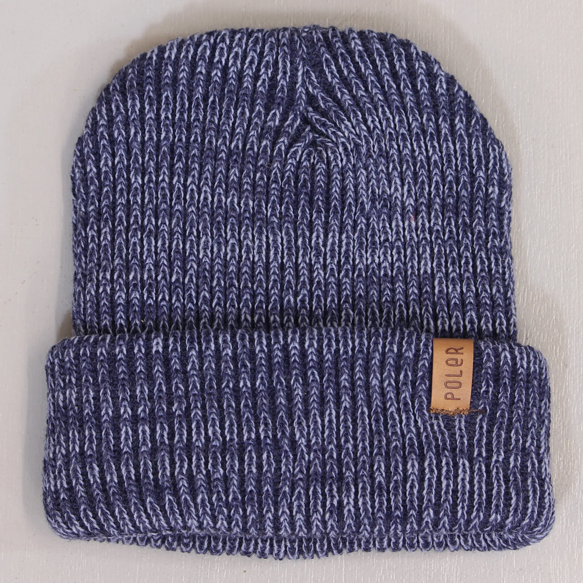 Poler Outdoor Stuff Mens Huntsman Beanie Blue Denim Snowboarding