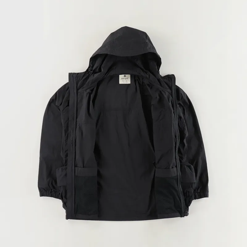 Snow Peak Mens Waterproof Mountain C/N Parka Jacket Black