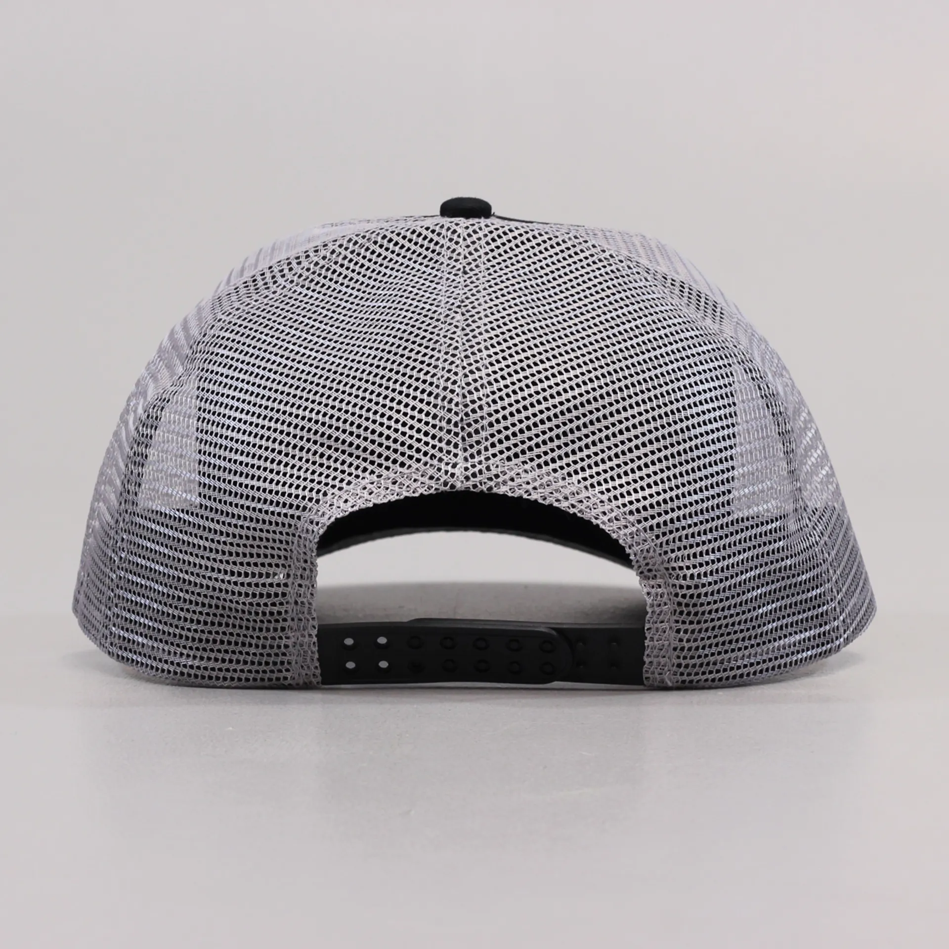 Thrasher Skateboarding Magazine Logo Mesh Trucker Cap Black Grey