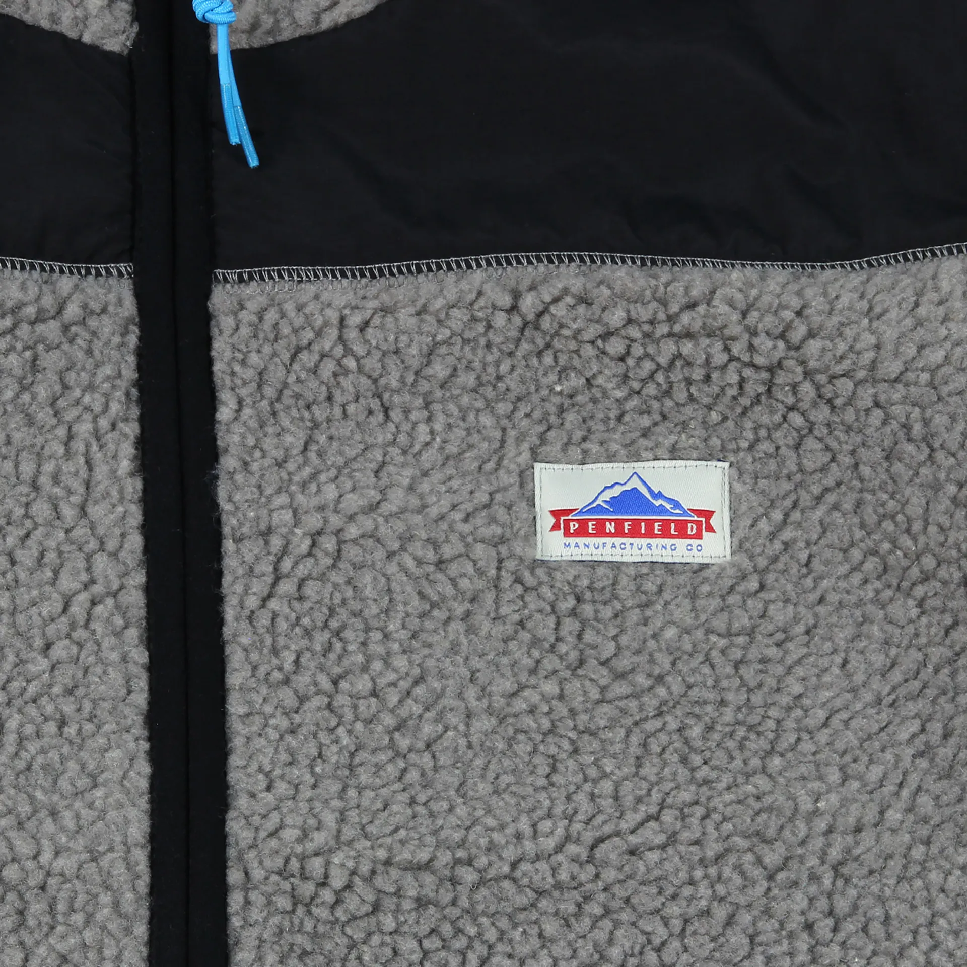 Penfield Manufacturing Mens Mattawa Zip Up Fleece Jacket Grey