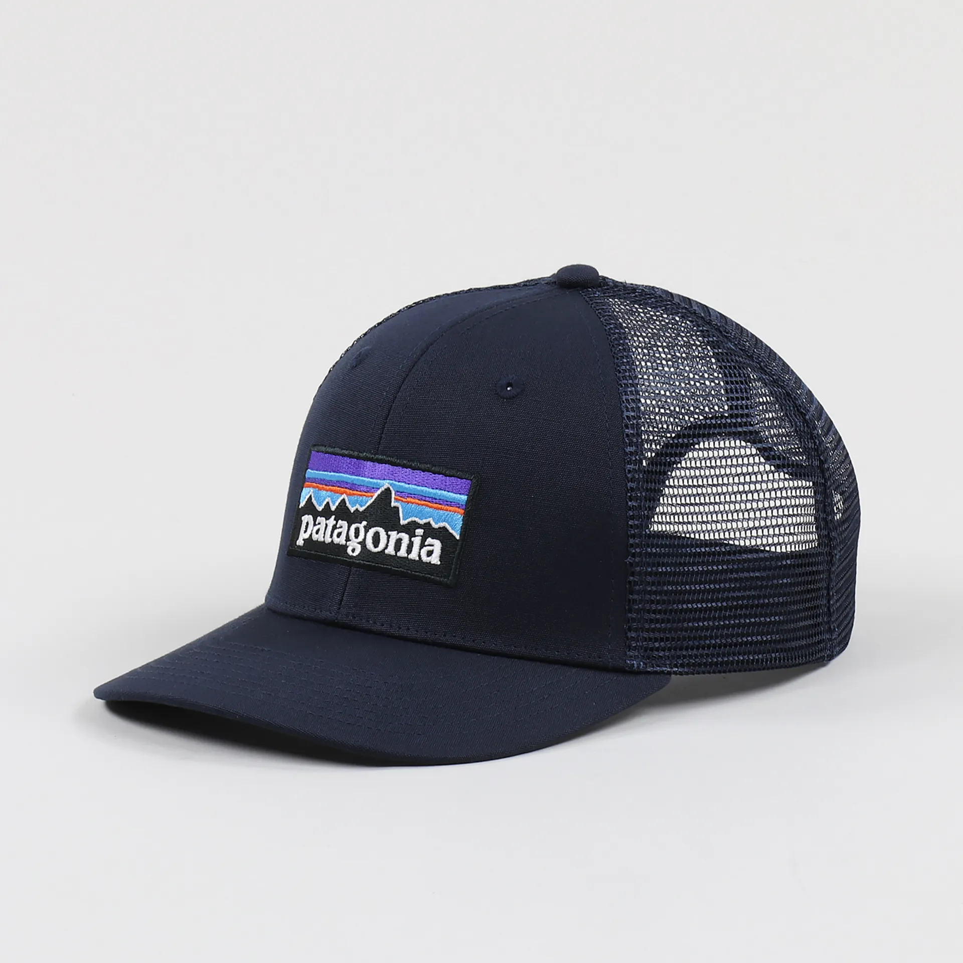 Patagonia One size Fits Most P6 Mesh Trucker Cap Hat Navy Blue