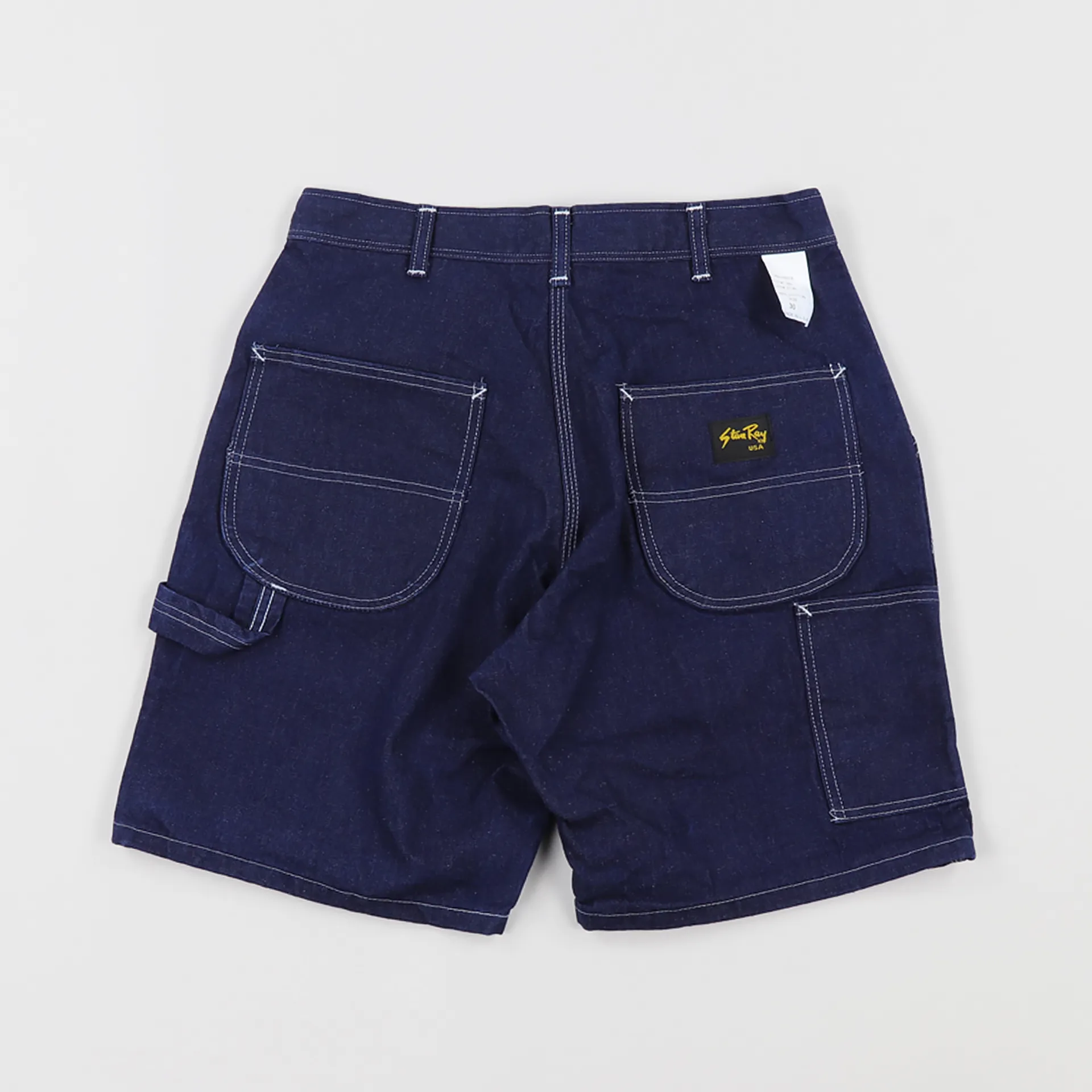 Stan Ray USA Mens Workwear 80s Painter Shorts 10oz Wash Denim