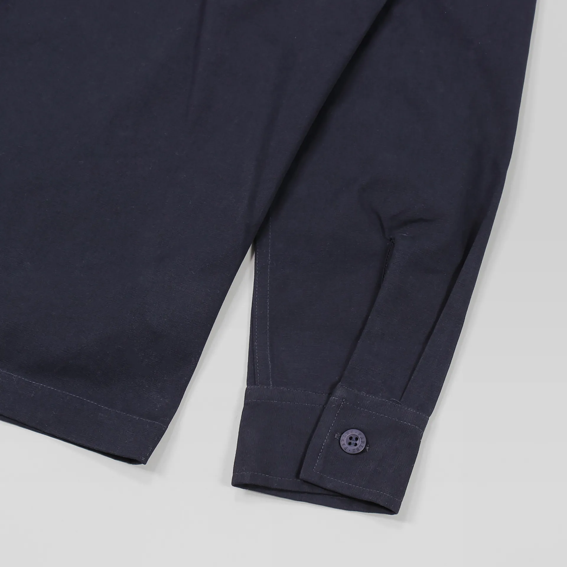 Parlez Mens Workwear Sandeman Long Sleeve Overshirt Navy Blue