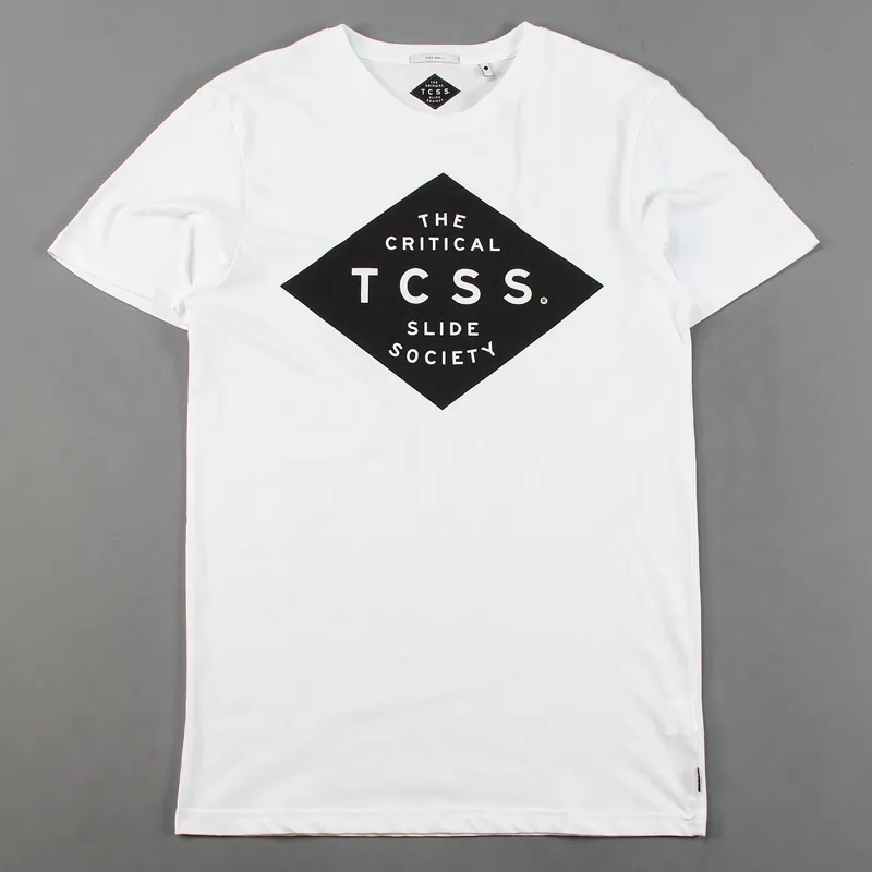 TCSS The Critical Slide Society Standard white short sleeve top
