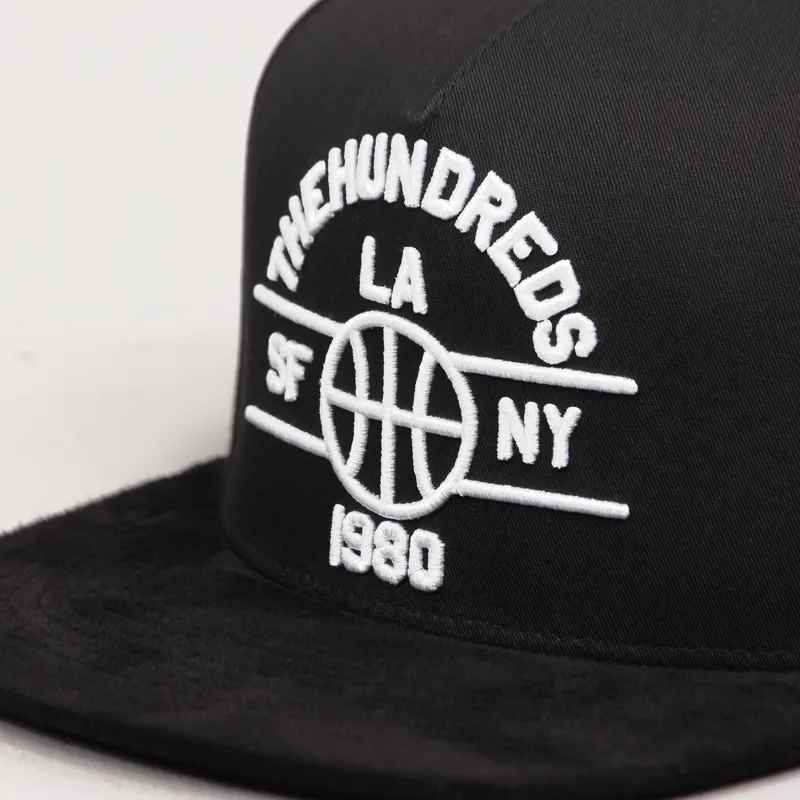 The Hundreds Mens Streak Snapback Adjustable Cap Black One Size