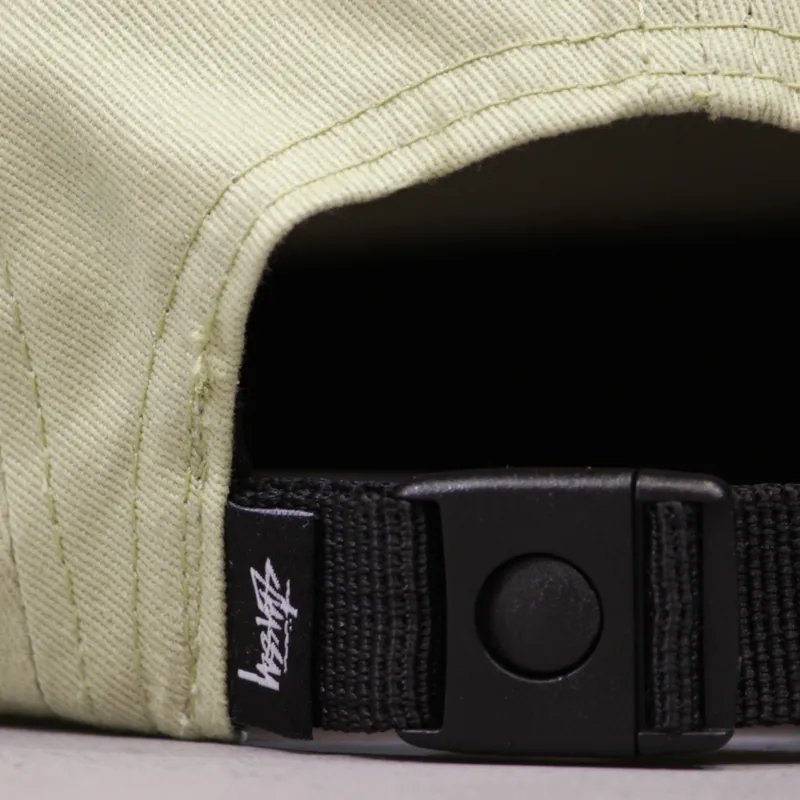 Stussy Men's Five 5 Panel Cap Hat Snapback Flatpeak Army Beige Sand