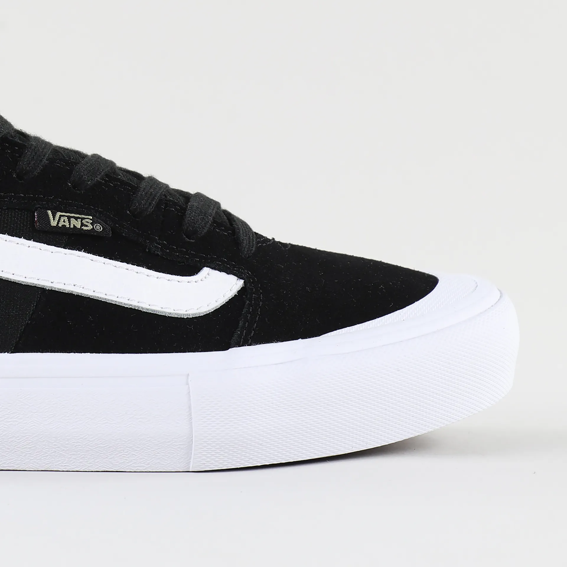 Vans Mens Skateboarding Style 112 Pro Shoes Black White Khaki