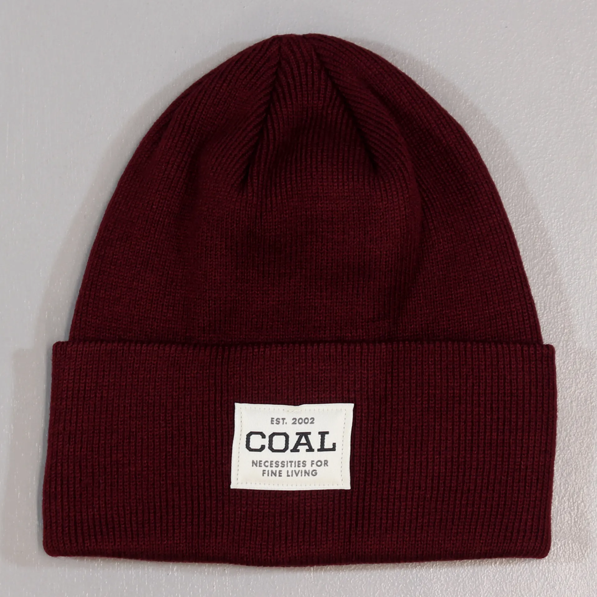 Coal The Uniform Beanie Burgundy Red Snowboarding Knitted Hat