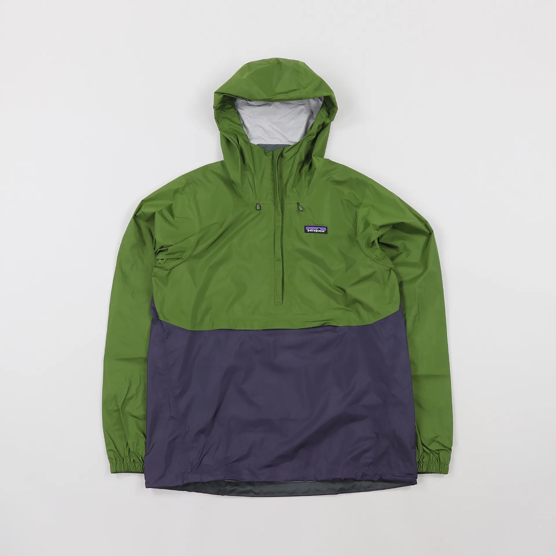 Patagonia Mens Torrentshell Pullover Waterproof Jacket Green
