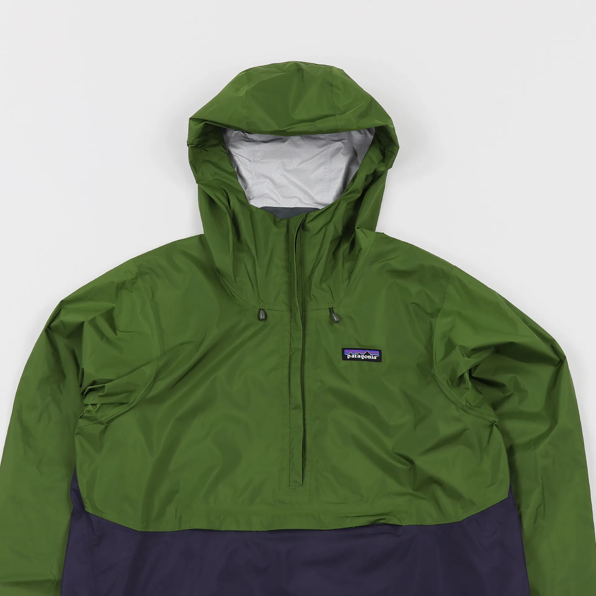 Patagonia Mens Torrentshell Pullover Waterproof Jacket Green