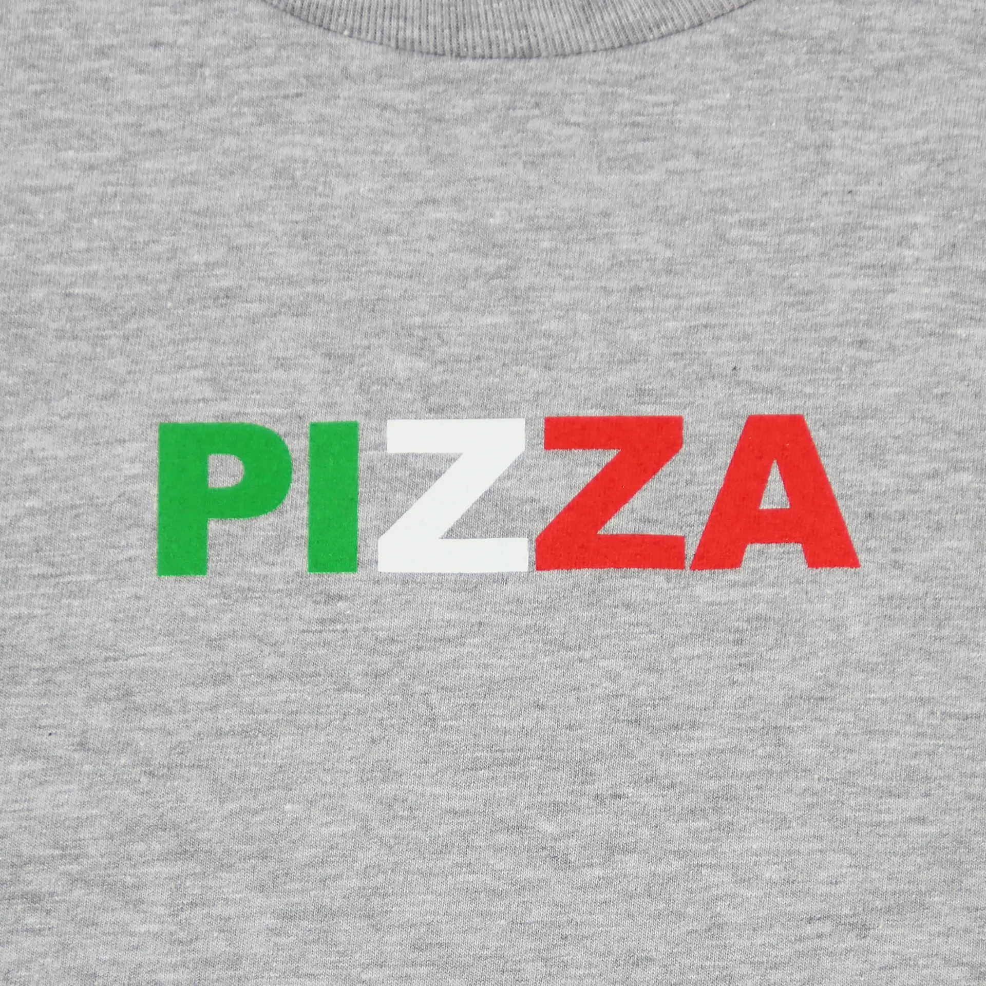 Pizza Skateboards Mens Tri Colour Logo Graphic Printed Tee Grey