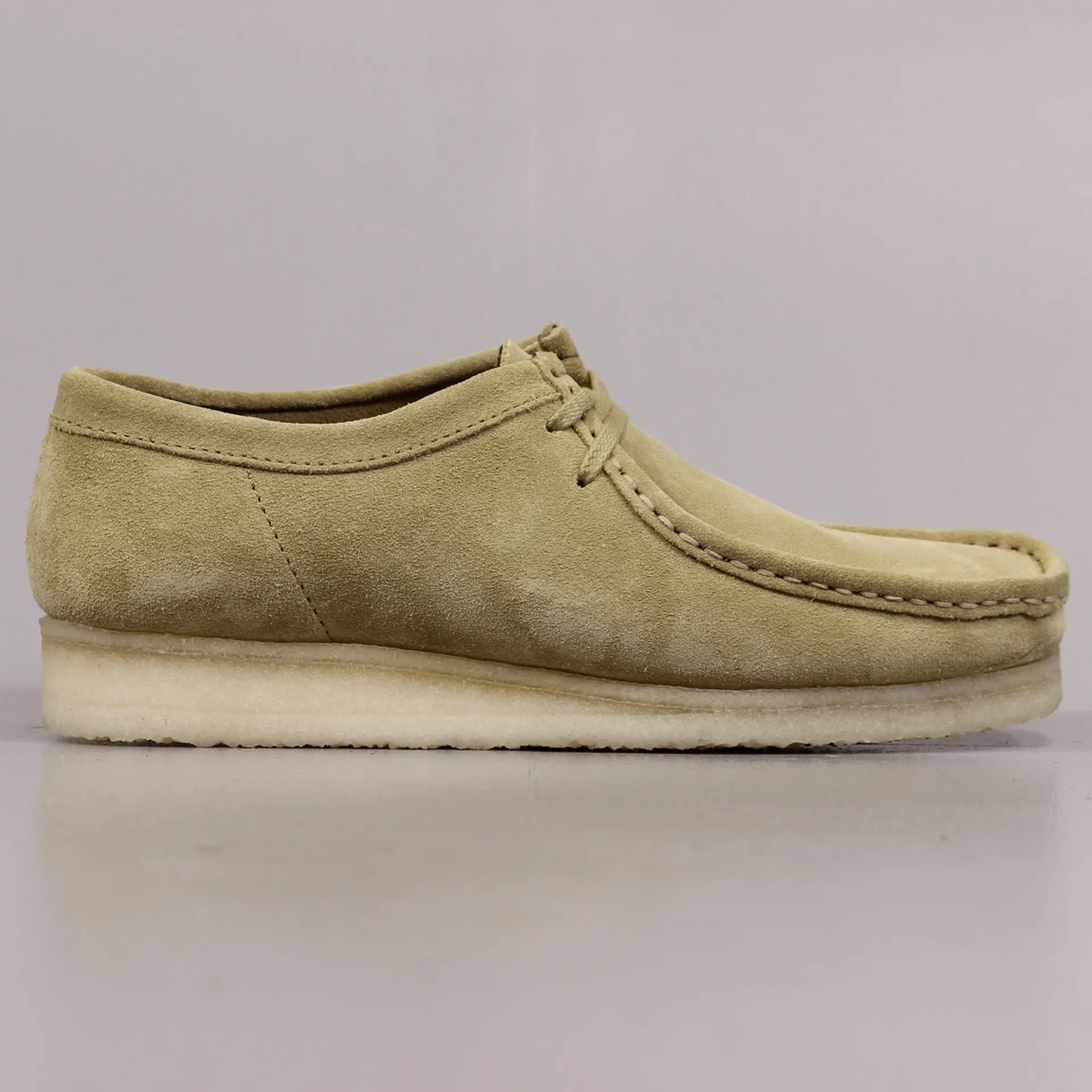 Clarks Originals Mens Wallabee Shoes Crepe Sole Maple Suede