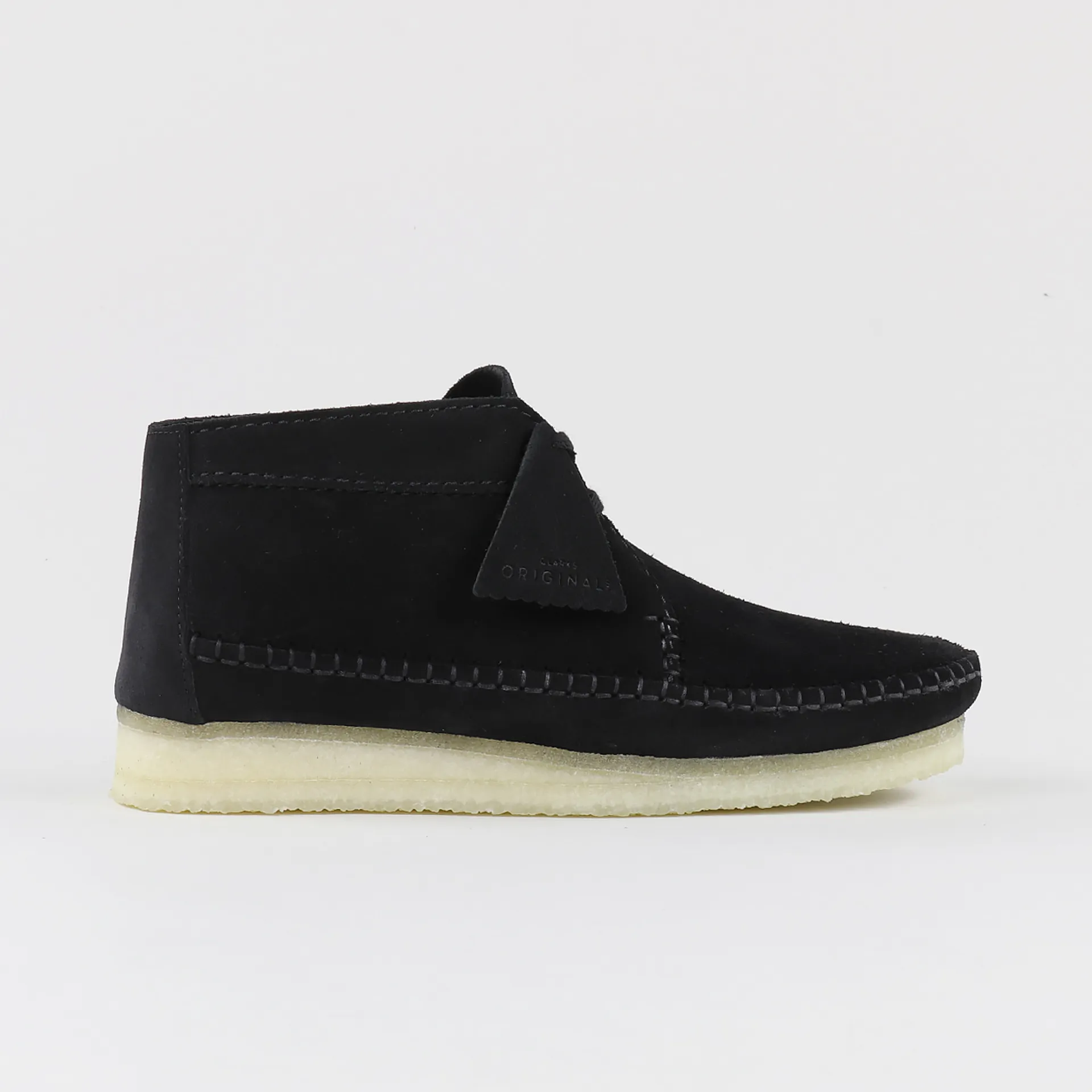 Clarks Originals Weaver Boots Black Suede Uppers