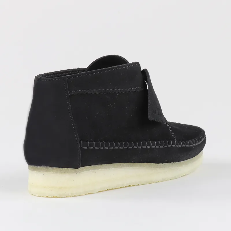 Clarks Originals Weaver Boots Black Suede Uppers