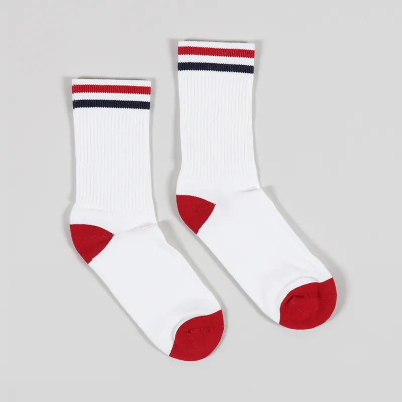 American Trench Mens Cotton Kennedy Athletic Socks OG White