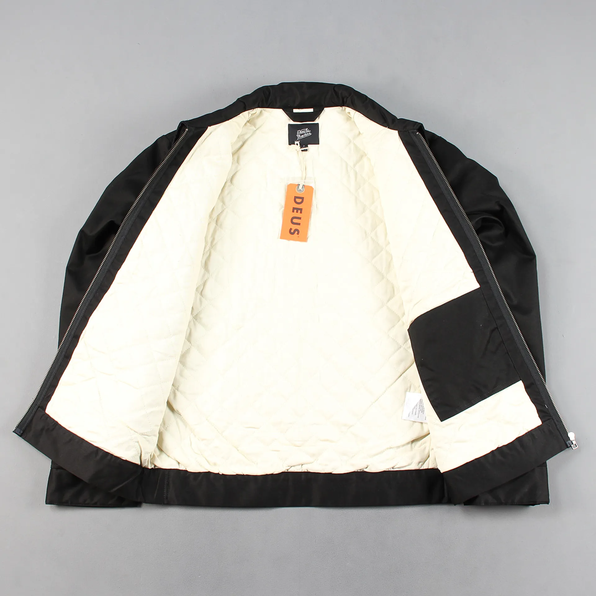 Deus Ex Machina Mens Canvas Workwear Custom Coat Jacket Black