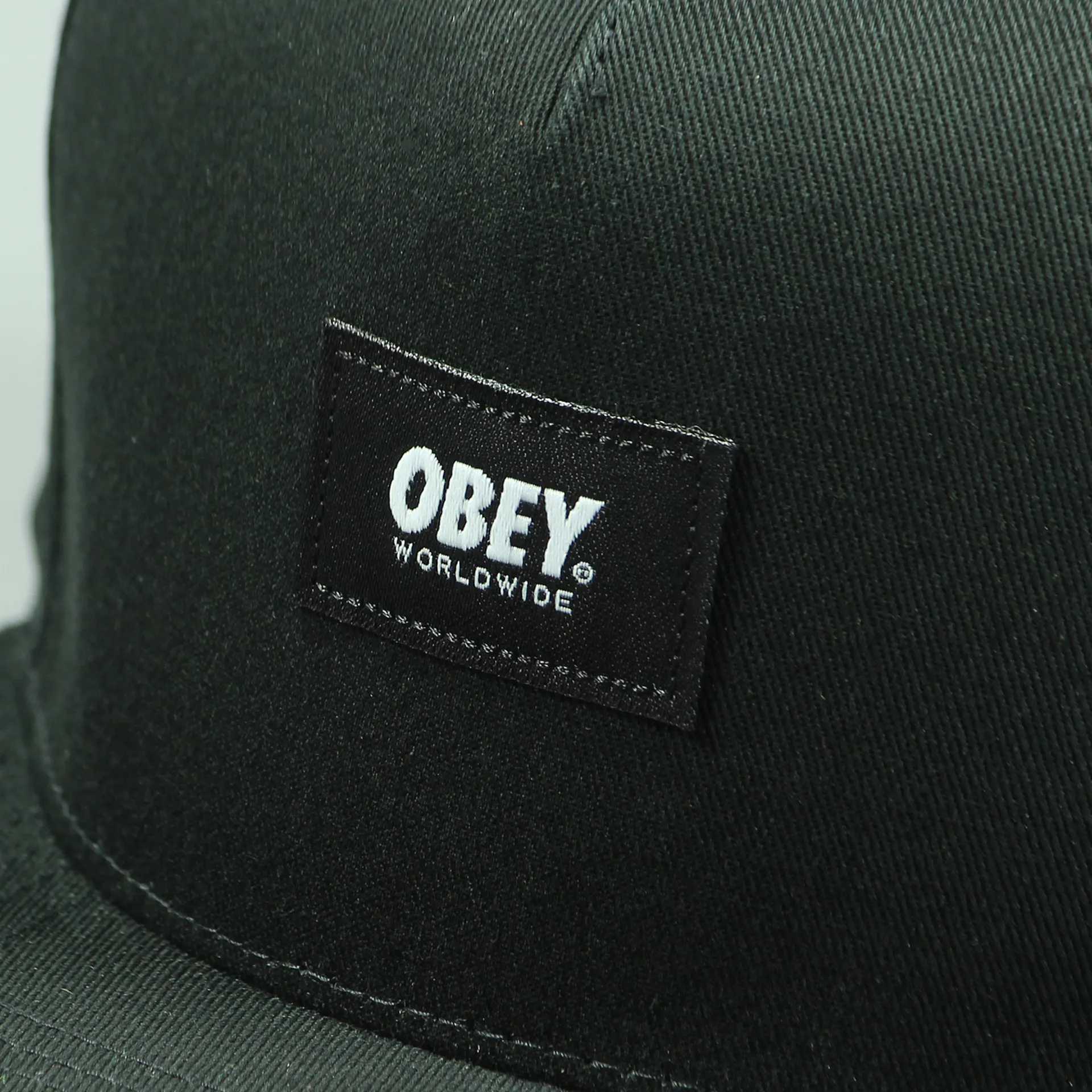 Obey Worldwide Mens Snapback Cap Black One Size Fits Most