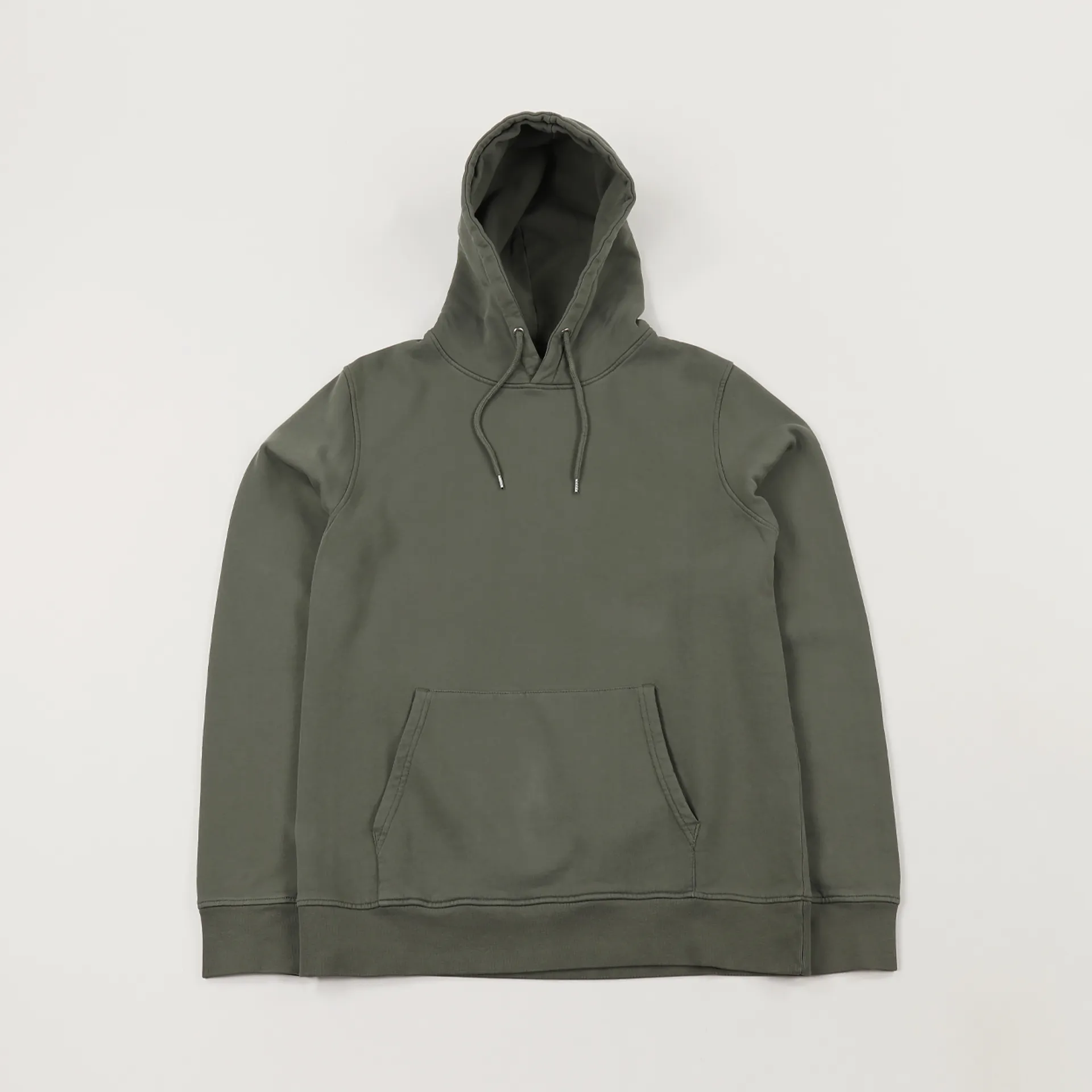 Colorful Standard Mens Classic Organic Cotton Hoodie Dusty Olive